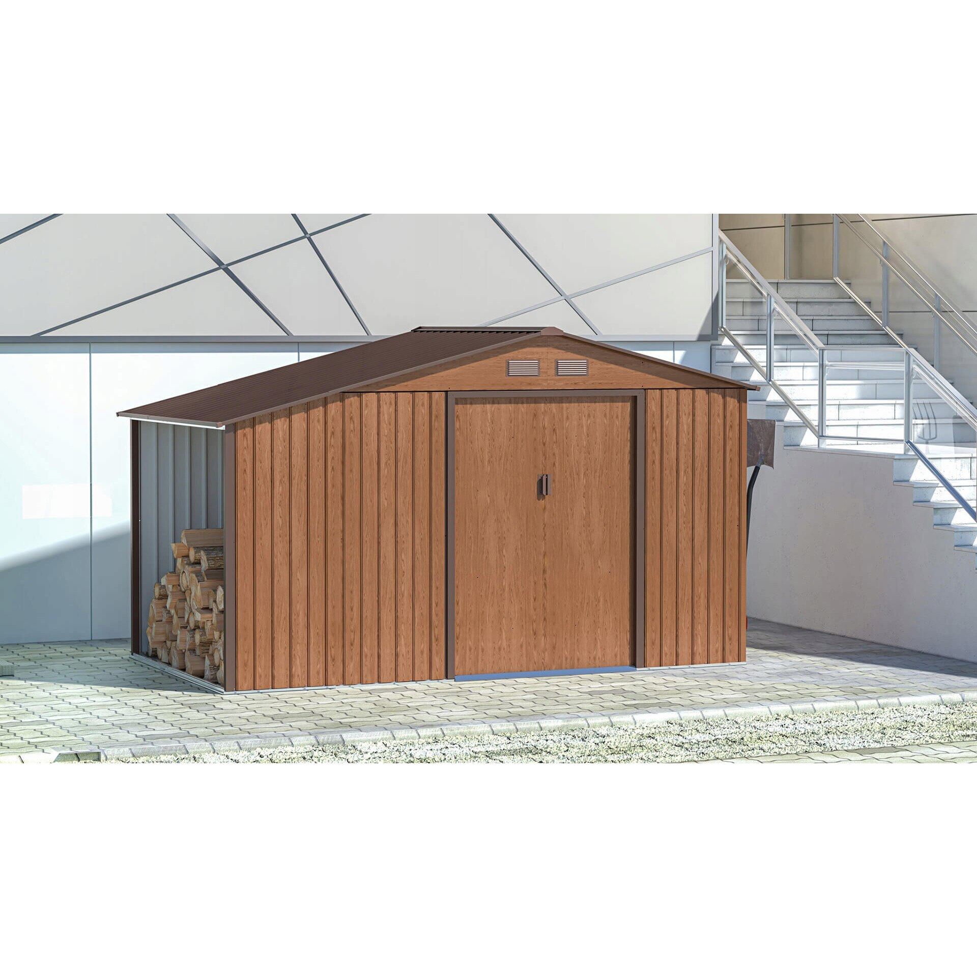 Magazie de scule, Hardmaister, Metal, 342 x 191cm, Maro - eMAG.ro