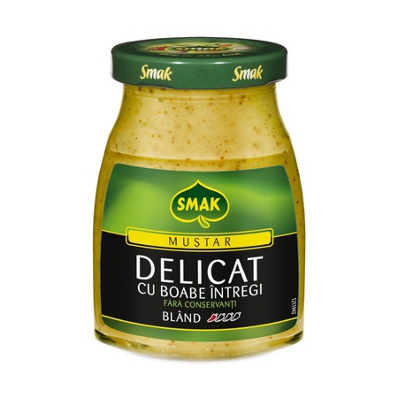 Set 3 x Mustar Delicat cu Boabe Intregi, Smak, 180 g - eMAG.ro