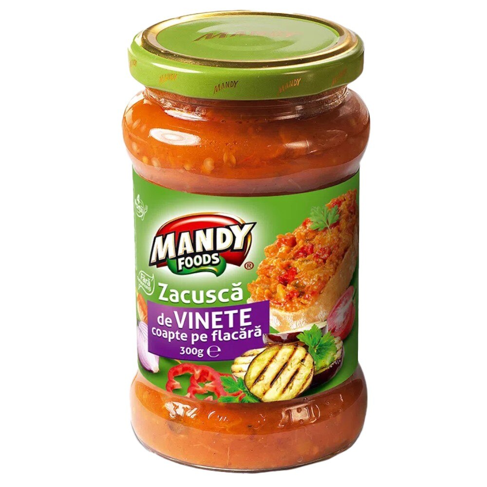 Set 5 x Zacusca de Vinete Coapte Mandy, 300 g - eMAG.ro