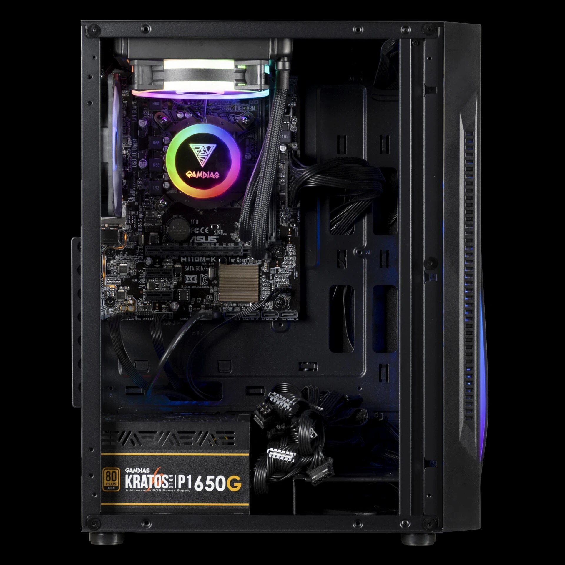 Компютърна кутия Gamdias кутия Case ATX - ARGUS E5 - aRGB, Tempered ...