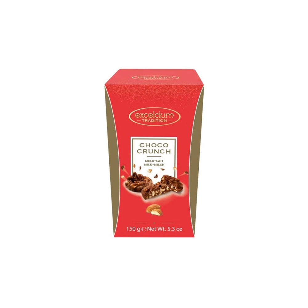 Ciocolata belgiana, Excelcium, Migdale prajite, 150 g - eMAG.ro