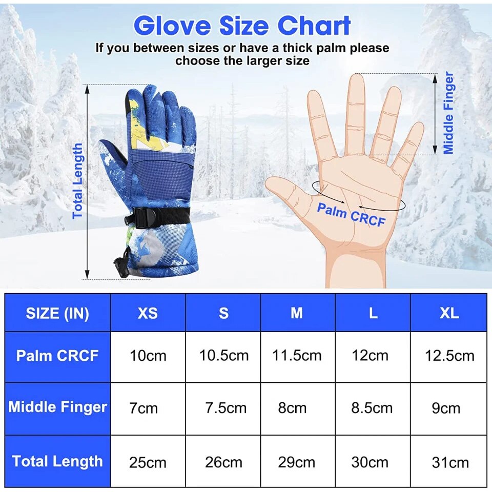 Manusi de iarna pentru schi TaoQi, poliester/plastic/silicon ...