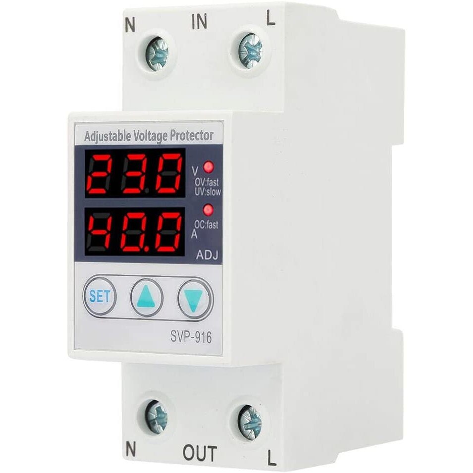 Releu digital monofazat de protectie si monitorizare tensiune, supratensiune, subtensiune, Doerr ...