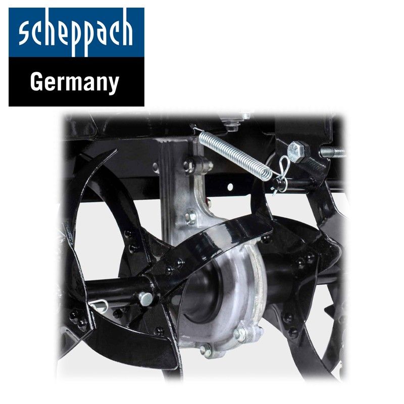 Бензинова мотофреза Scheppach, MTP570 SE, 560 мм, 3.7 к.с., Многоцветен ...