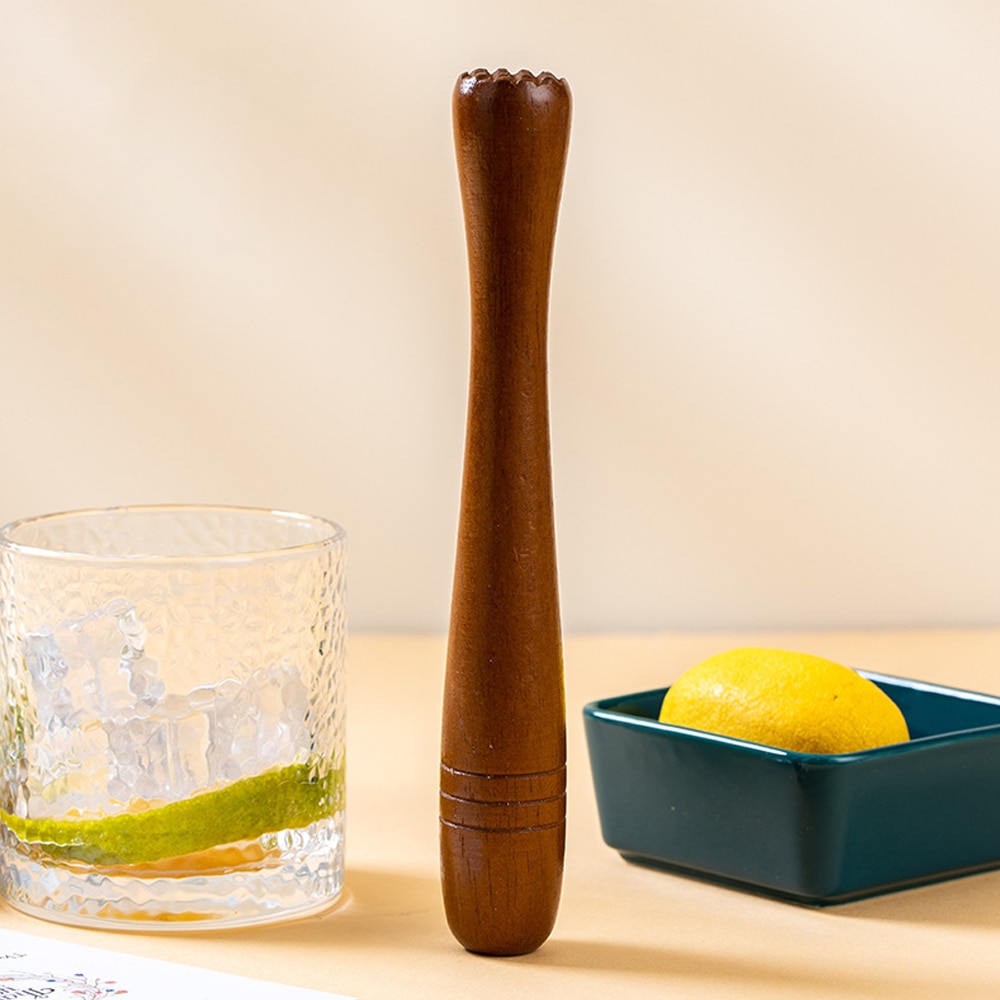 Set 3 Muddler, Lemn, 19.5cm, Maro - eMAG.ro