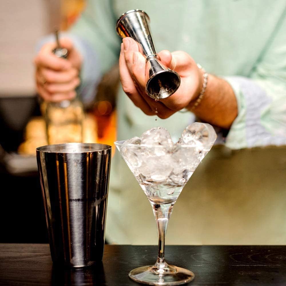 Pahar gradat pentru bar, Otel inoxidabil, Argintiu - eMAG.ro