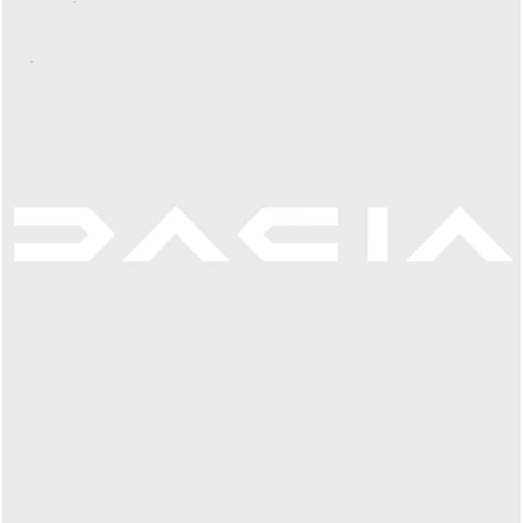 Sticker Logo Scris Dacia, alb, 35x3.8cm - eMAG.ro