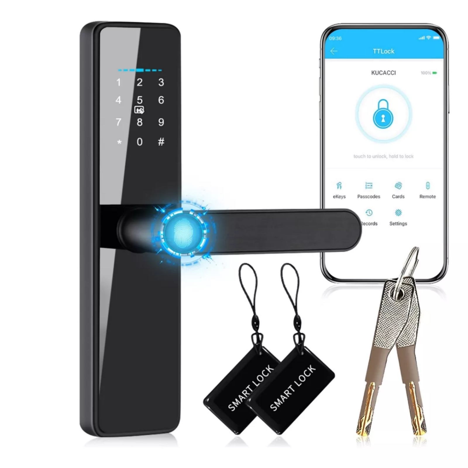 Yala inteligenta, Dytimeem, D9012, Inchidere digitala a usii, maner ...