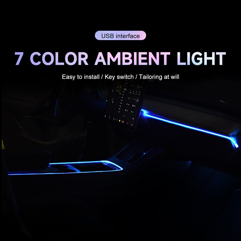 Banda Neon cu Led RGB, USB, 2M, 7 Culori - eMAG.ro