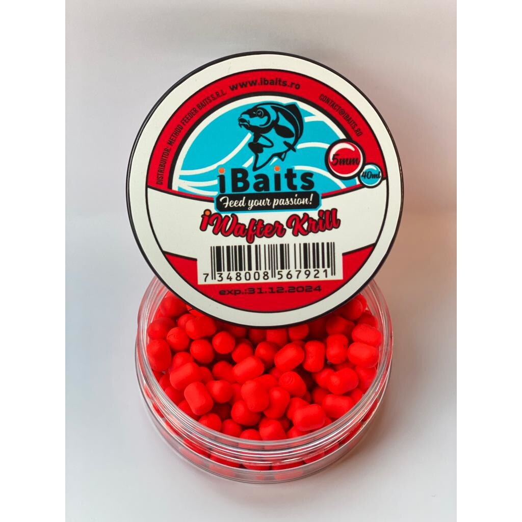 Momeala carlig, Wafters, iBaits, Krill, 5x7mm, 40 ml - eMAG.ro