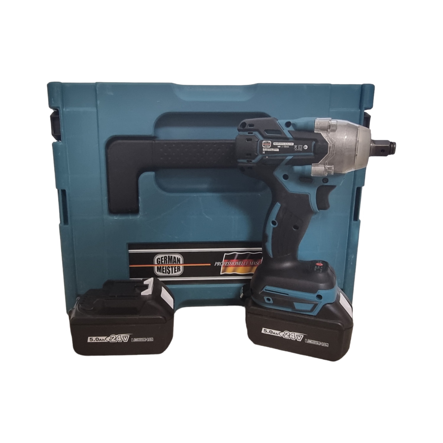 Masina de impact si insurubat German Meister pe acumulator pentru utilizare cu patrat si bit ...