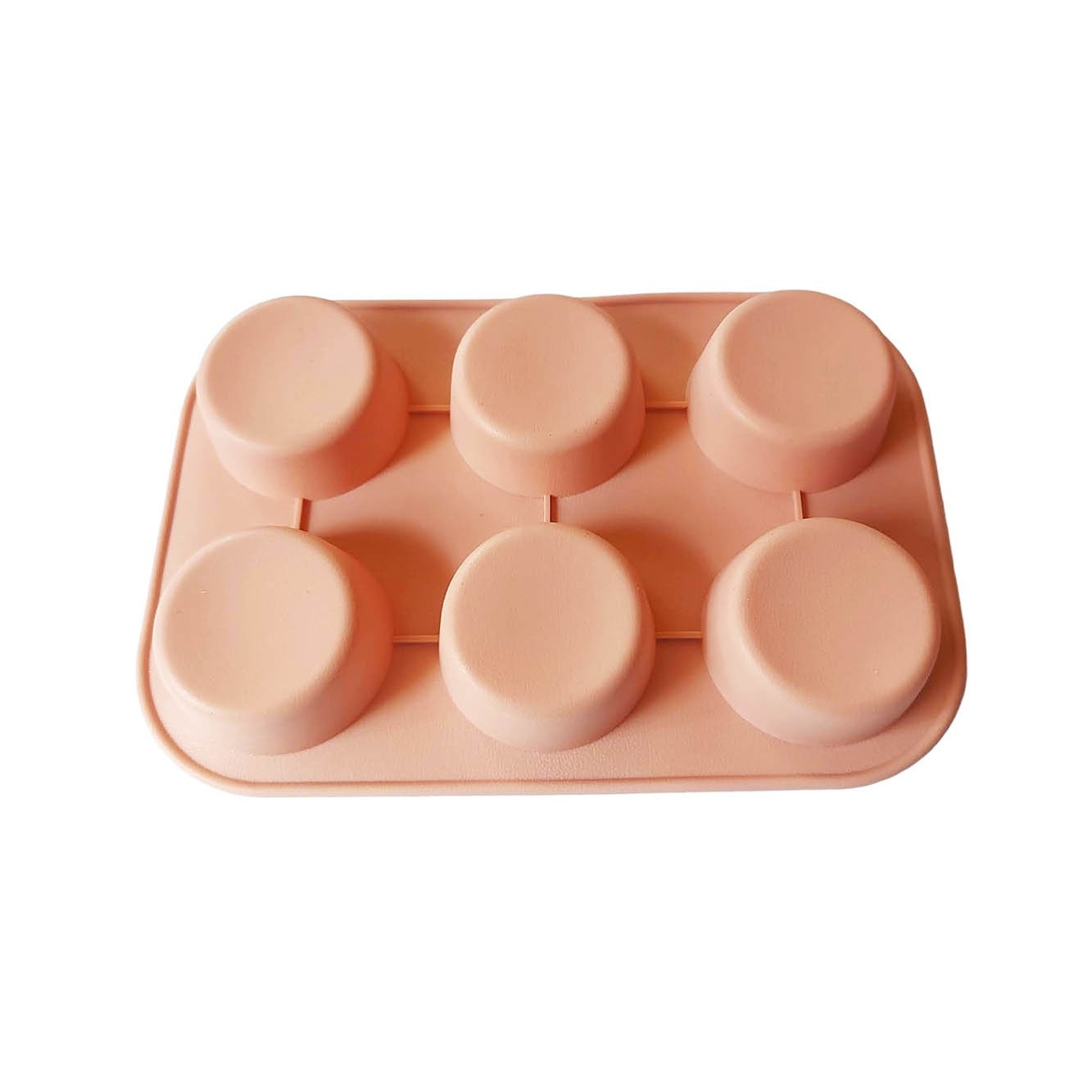 Forma silicon pentru prajituri turnate, Bej, 6 cavitati, 30 cm, 431COF ...