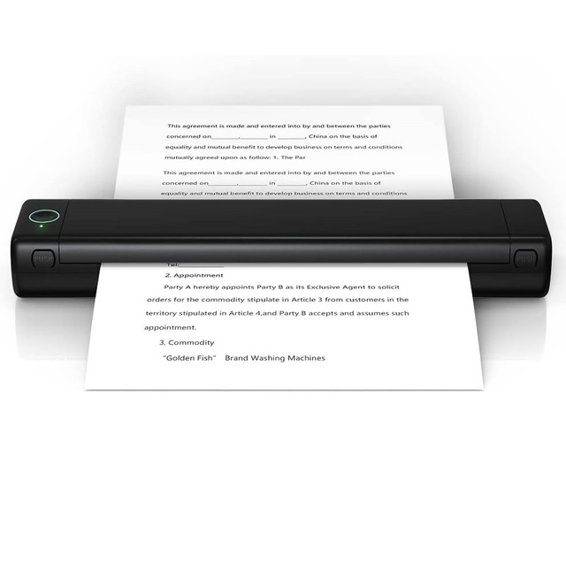 Imprimanta termica portabila A4, Bluetooth, USB, compatibila cu iOS ...