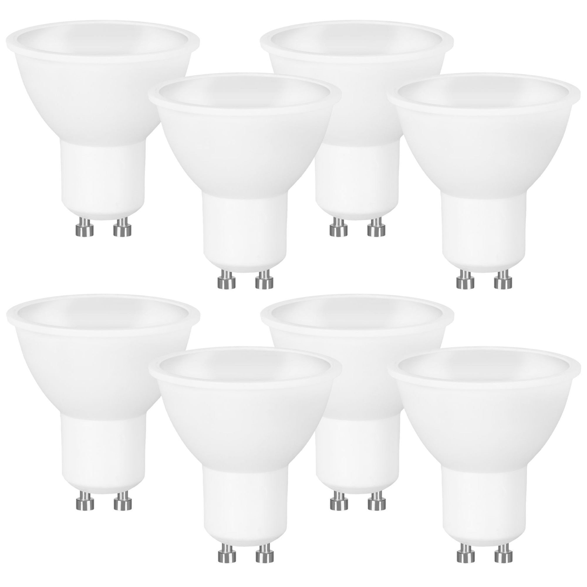 Set 8 becuri LED, GU10, 5W, Culoare Calda - eMAG.ro