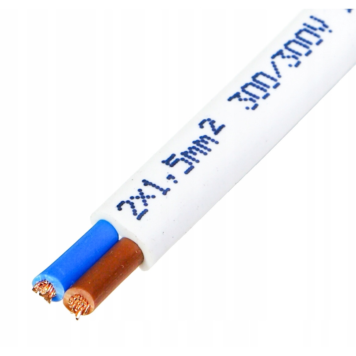 Cablu curent, OMYp, 2x1.5mm, 1m, PVC, Alb - eMAG.ro