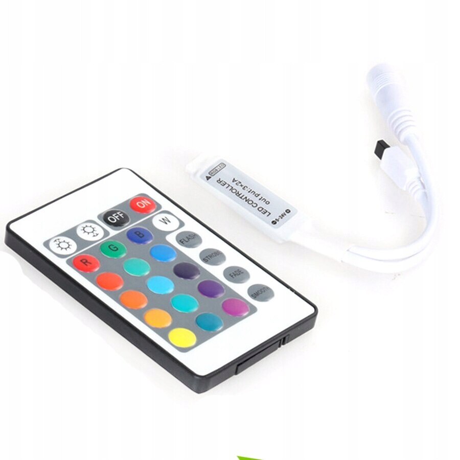 Controller+telecomanda pentru banda LED, 24 RGB, Multicolor - eMAG.ro