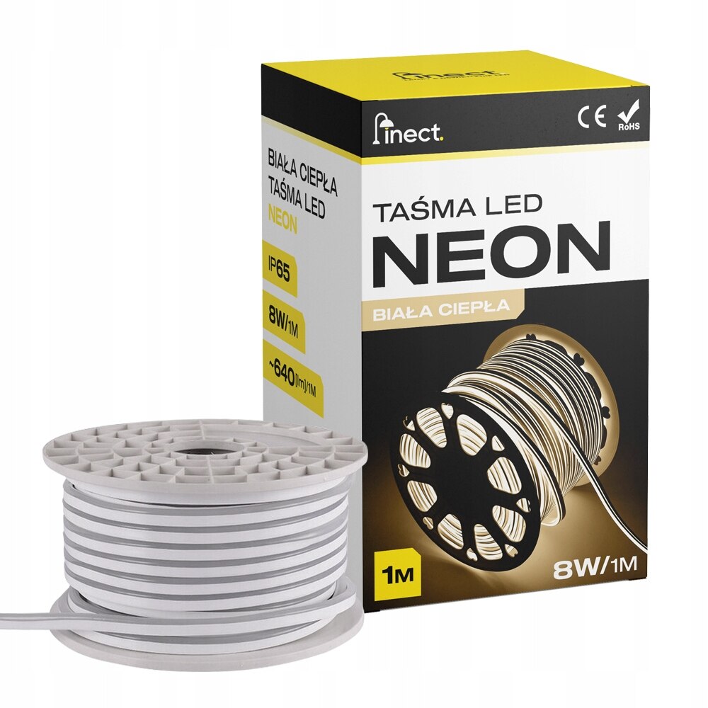 Banda LED NEON lfex, IP68, 230V, 2835 8W, Cald, 1M - eMAG.ro