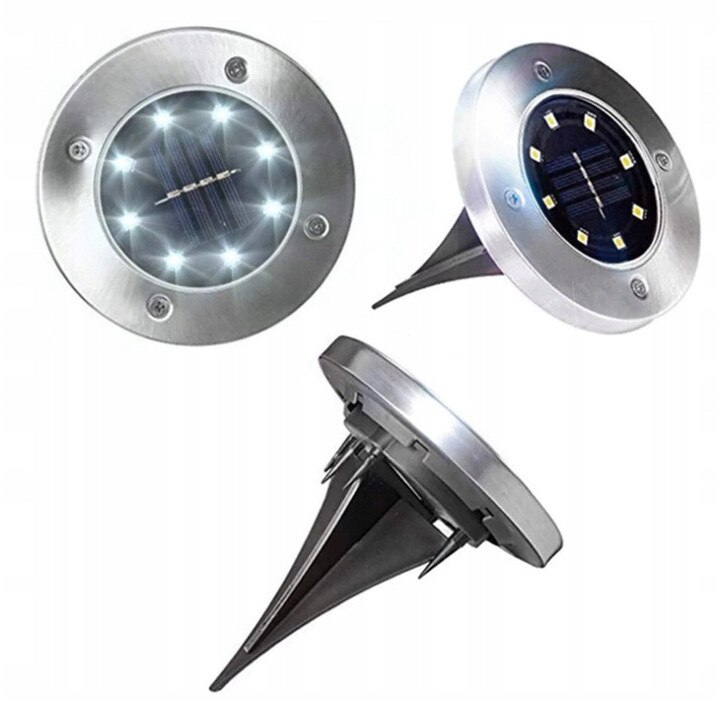 Lampa solara LED scara gradina, lumina rece - eMAG.ro