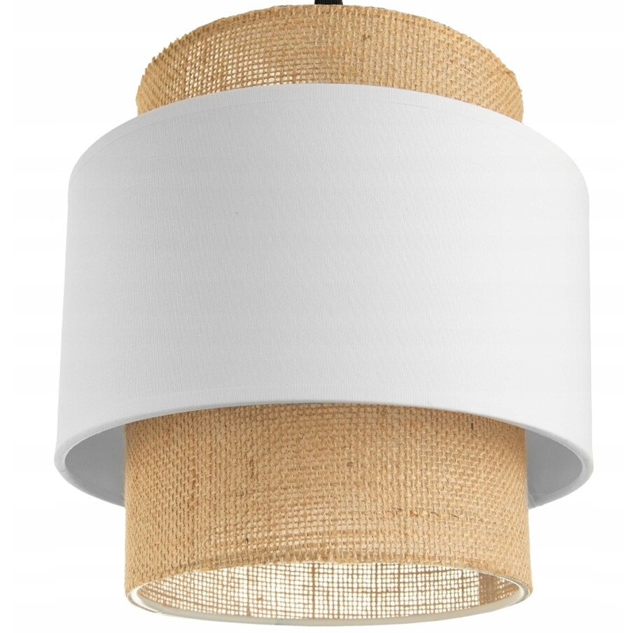Lustra de tavan fixa Boho lampshade 1314, Soclu 2 x E27, Abajur in stil ...