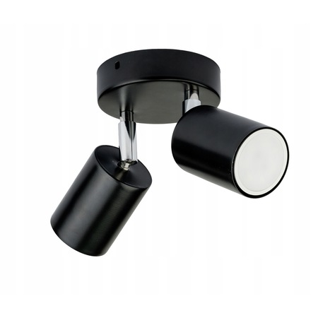 Lustra cu 2 spoturi, Aluminiu/Otel, 2xGU10, Negru - eMAG.ro