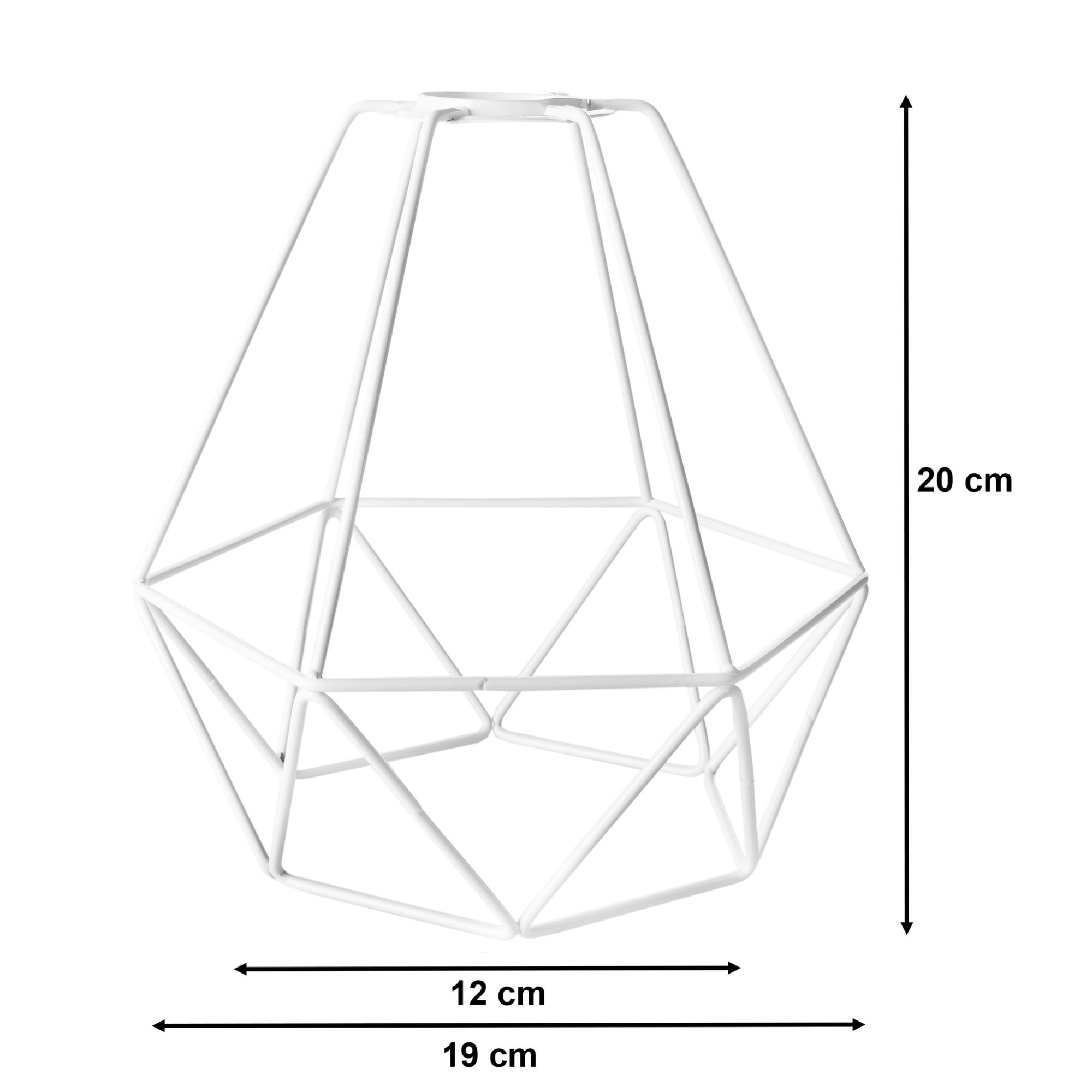 Lustra, E27, Metal, 10 x 28cm, Alb - eMAG.ro