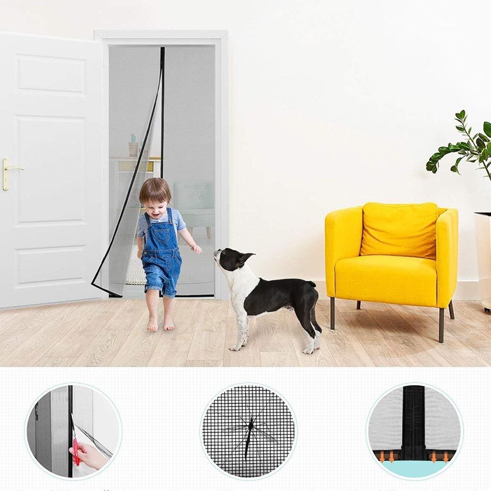 Perdea Usa SIKS Anti Tantari si Muste, Inchidere Magnetica, Perdea cu ...