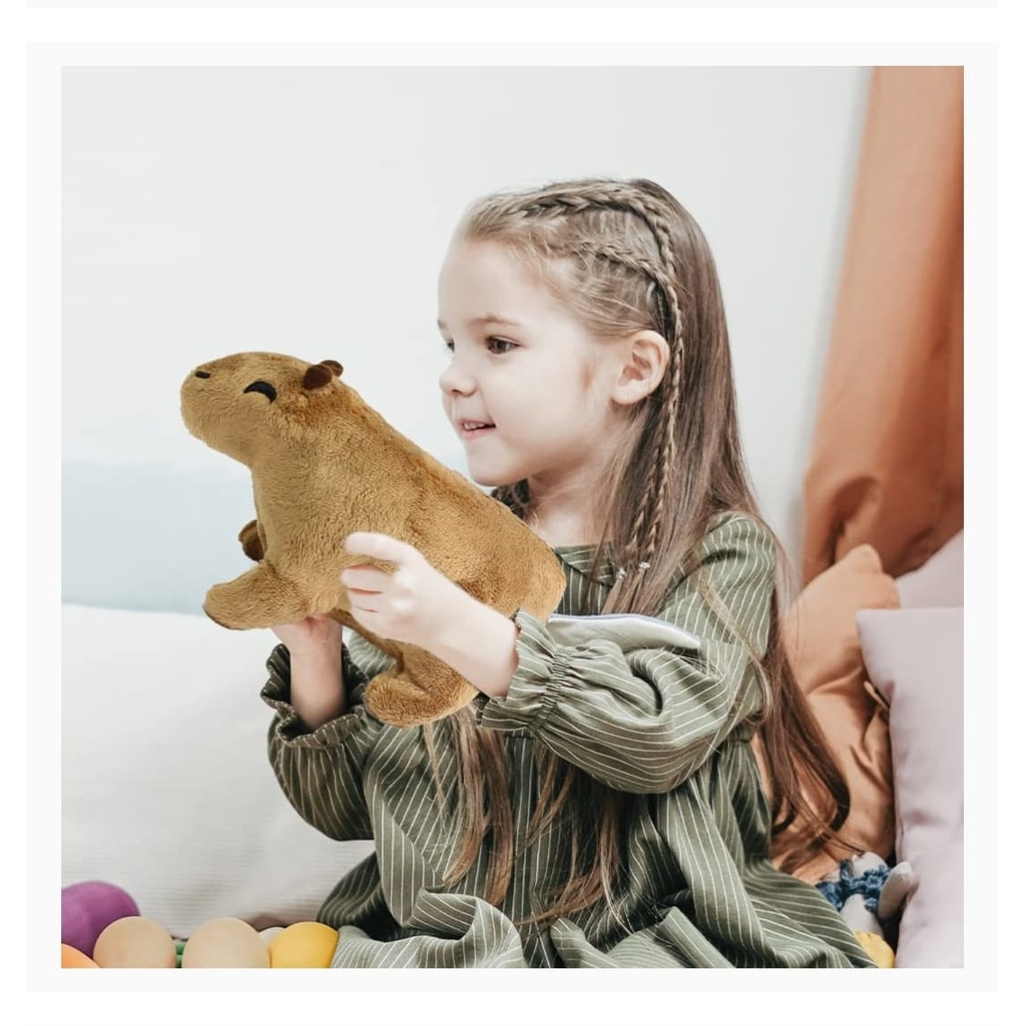 Jucarie de plus, Capybara, maro, 19 cm - eMAG.ro