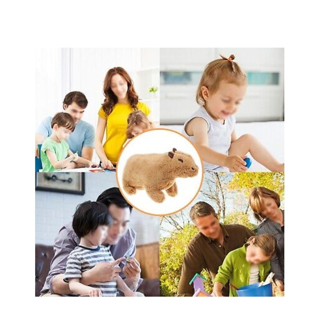 Jucarie de plus, Capybara, maro, 19 cm - eMAG.ro