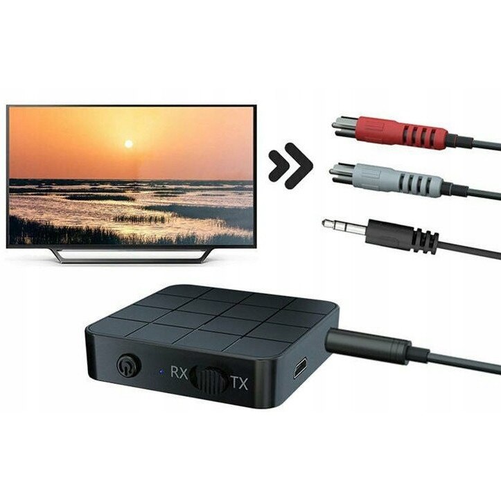 Adaptor Bluetooth, Transmitor si receptor, 2-in-1, Voght, Negru ...