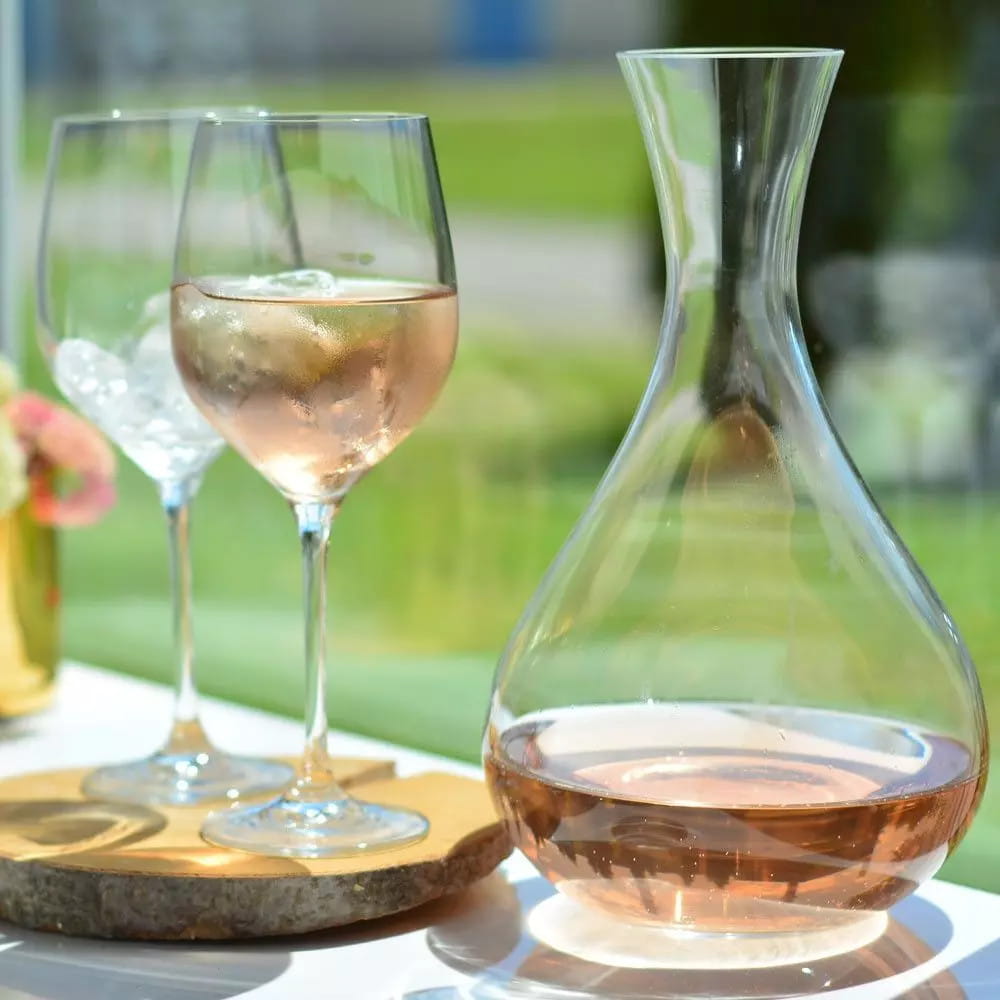 Set pahare/carafa vin, Krosno, Sticla, 1600ml/450ml, Transparent - eMAG.ro