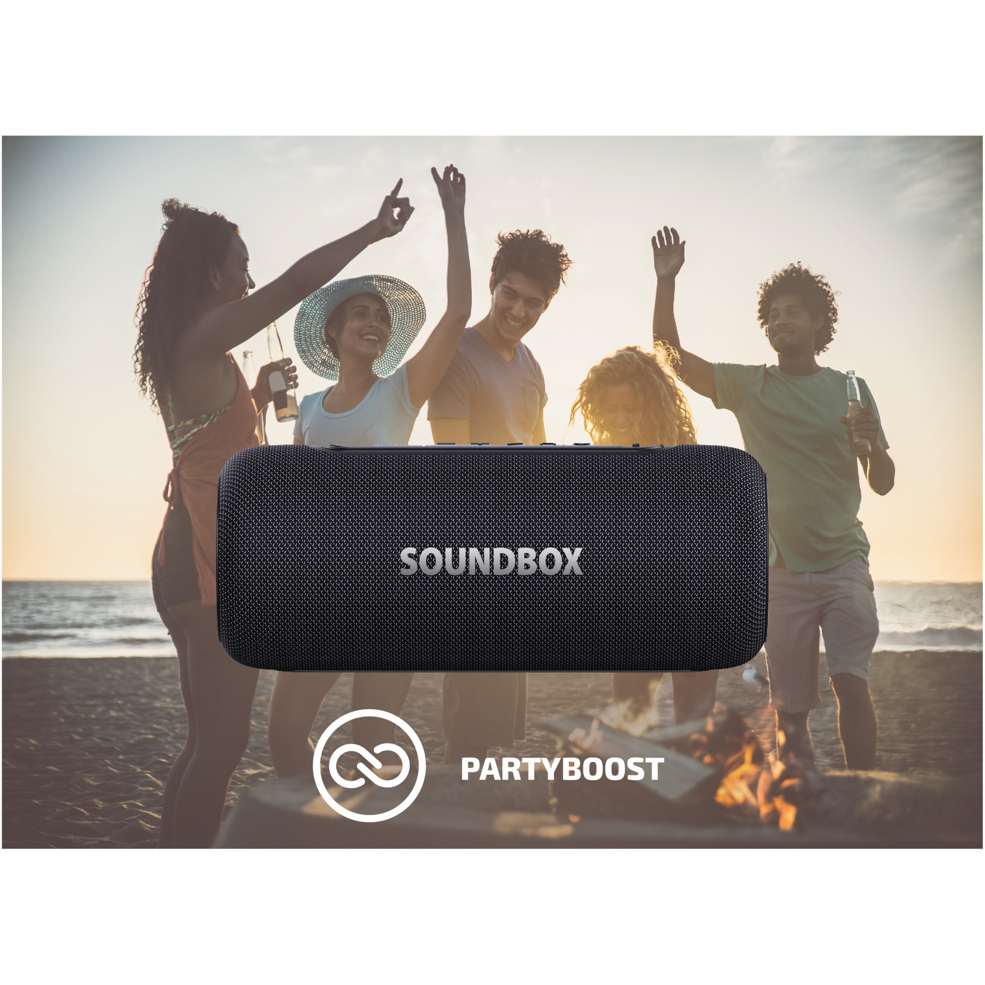 Boxa portabila bluetooth A+ Soundbox 100, 10W RMS, IPX5, Bluetooth, TWS ...