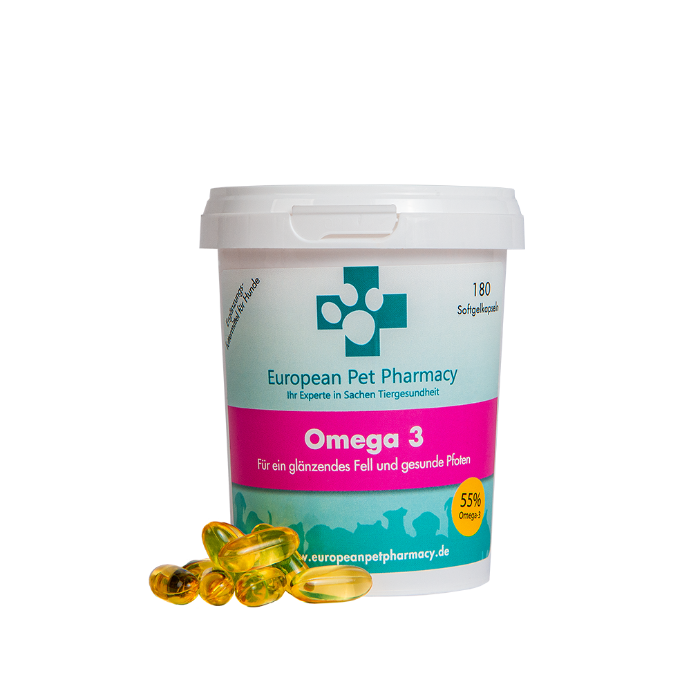 Хранителна добавка за кучета и котки, European Pet Pharmacy, Omega 3 ...