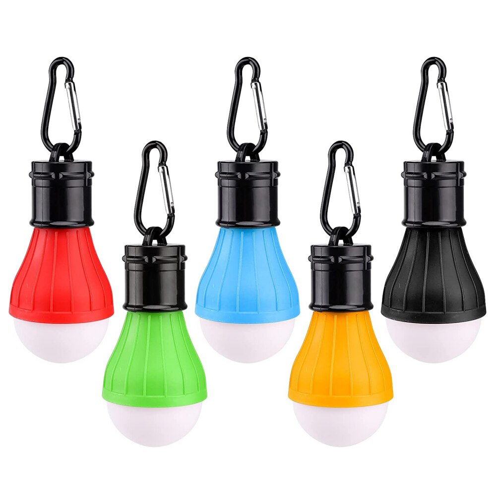 Set 5 lampi pentru camping, LED, Multicolor - eMAG.ro