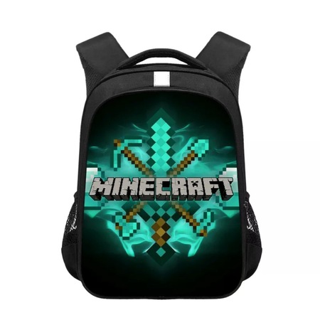 Minecraft Fekete hátizsák, 44 x 31 x 16 cm - eMAG.hu
