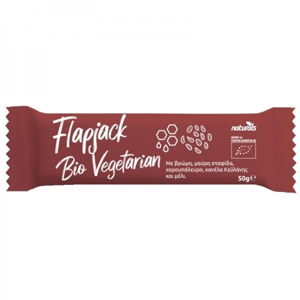 Baton de ovaz Flapjack Naturals cu stafide neagra, faina de roscove si ...