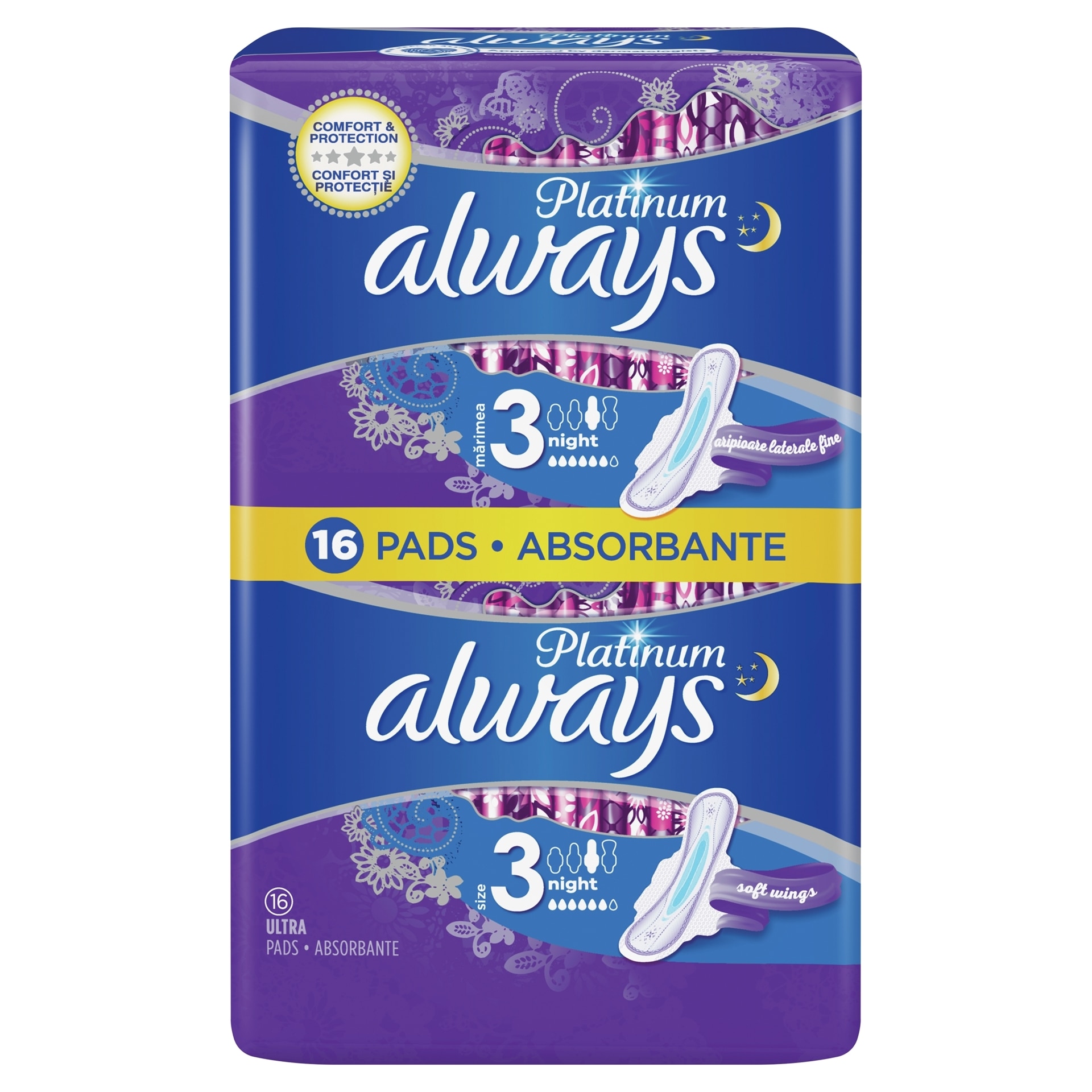 Set 16 absorbante de noapte, Always, Textil, Alb - eMAG.ro