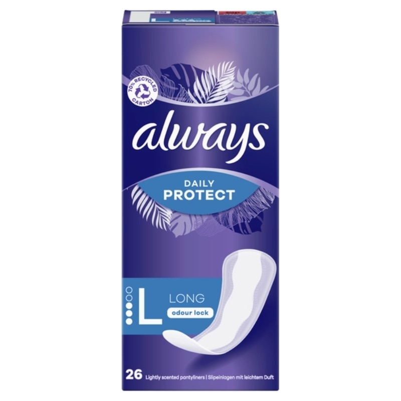 Absorbante zilnice, Always, Extra Protect, 26 bucati - eMAG.ro