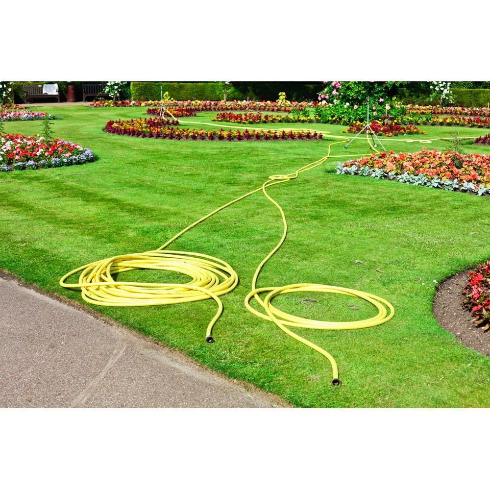 Furtun de gradina 1/2" galben 50m 3 straturi 8 Bar Sunflex BRADAS - eMAG.ro