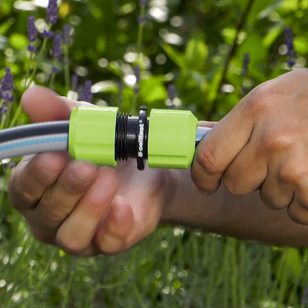 Conector furtun, Cellfast, Plastic, 3/4 inch, Verde/Negru - eMAG.ro