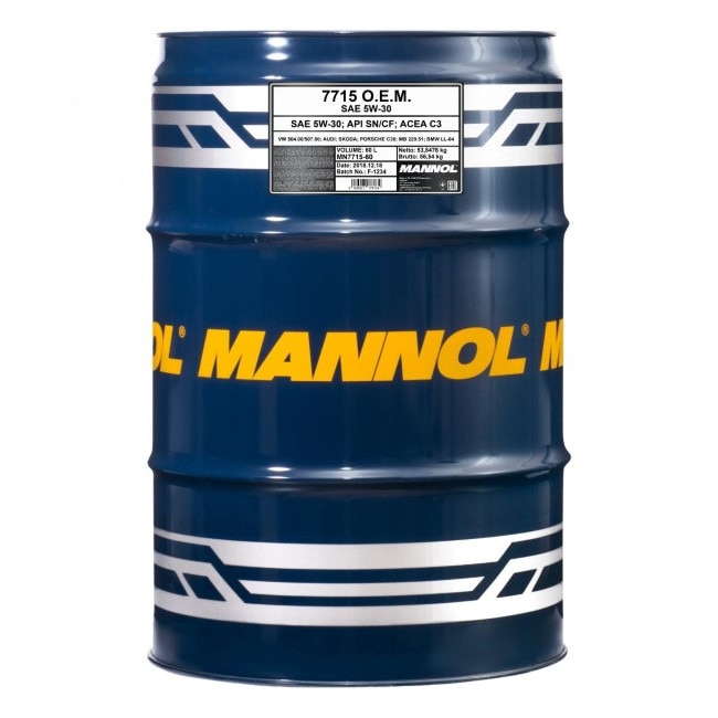 MANNOL 7709 OEM for ToyotaLexus 5W-30 60L motorolaj - eMAG.hu