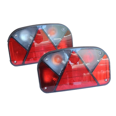 Set stopuri pentru remorci auto, Aspock, 2 buc, Rosu - eMAG.ro