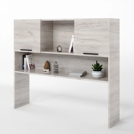 Raft pentru birou Sonata, Everest, 110 x 25 x 96 cm, Stejar Craft Alb ...