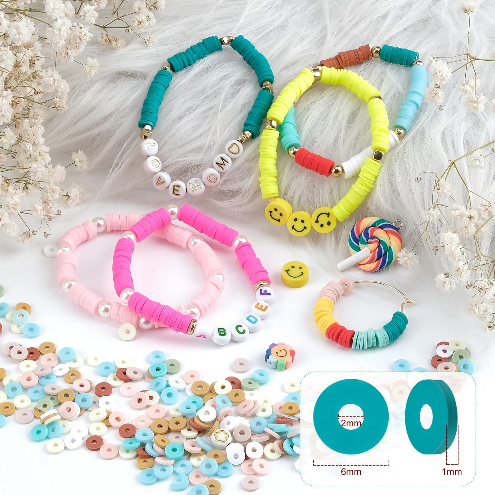 Комплект мъниста с аксесоари Walalla, 3600 части, Над 6 години, Многоцветен - eMAG.bg