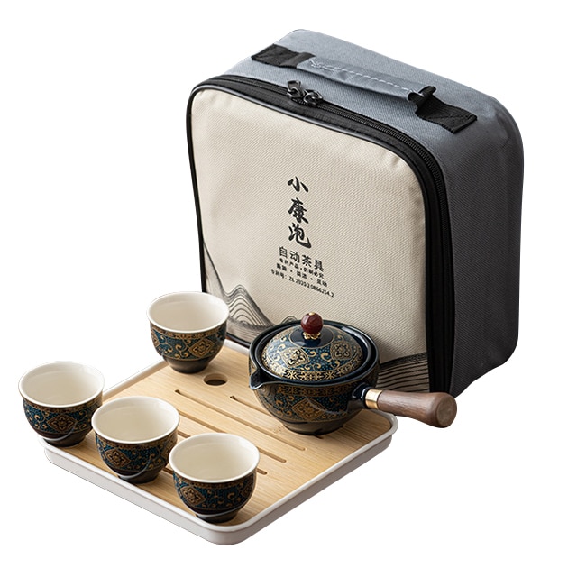 Set 6 piese pentru ceai, Wepzsxo, Ceramica, 23x23x11cm, Multicolor ...