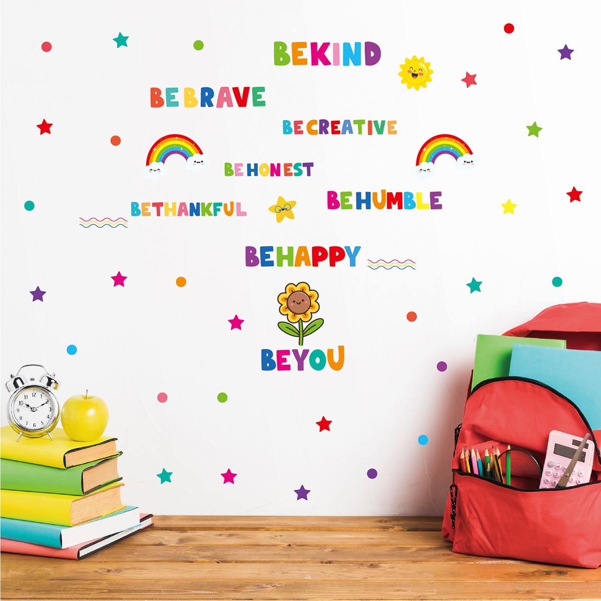 Set 3 autocolante de perete, PVC, Multicolor - eMAG.ro