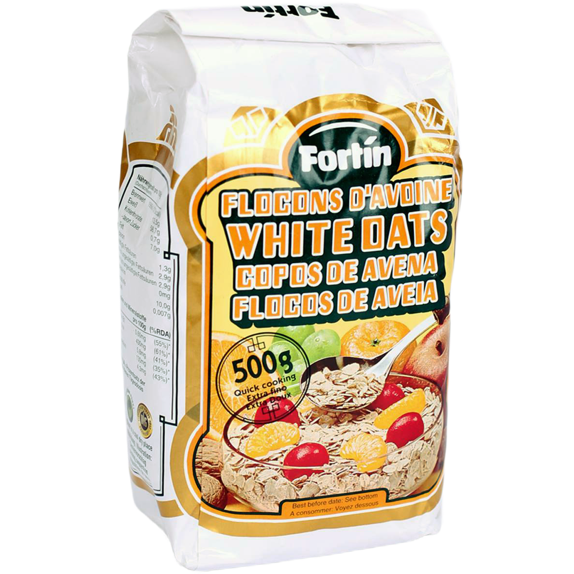 Fulgi de Ovaz extra fini, 500gr, Fortin - eMAG.ro