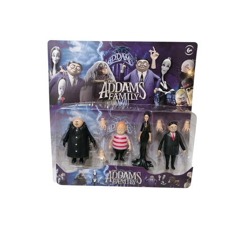 Set 4 Figurine, tip The Addams Family, multicolor, 10 cm - eMAG.ro