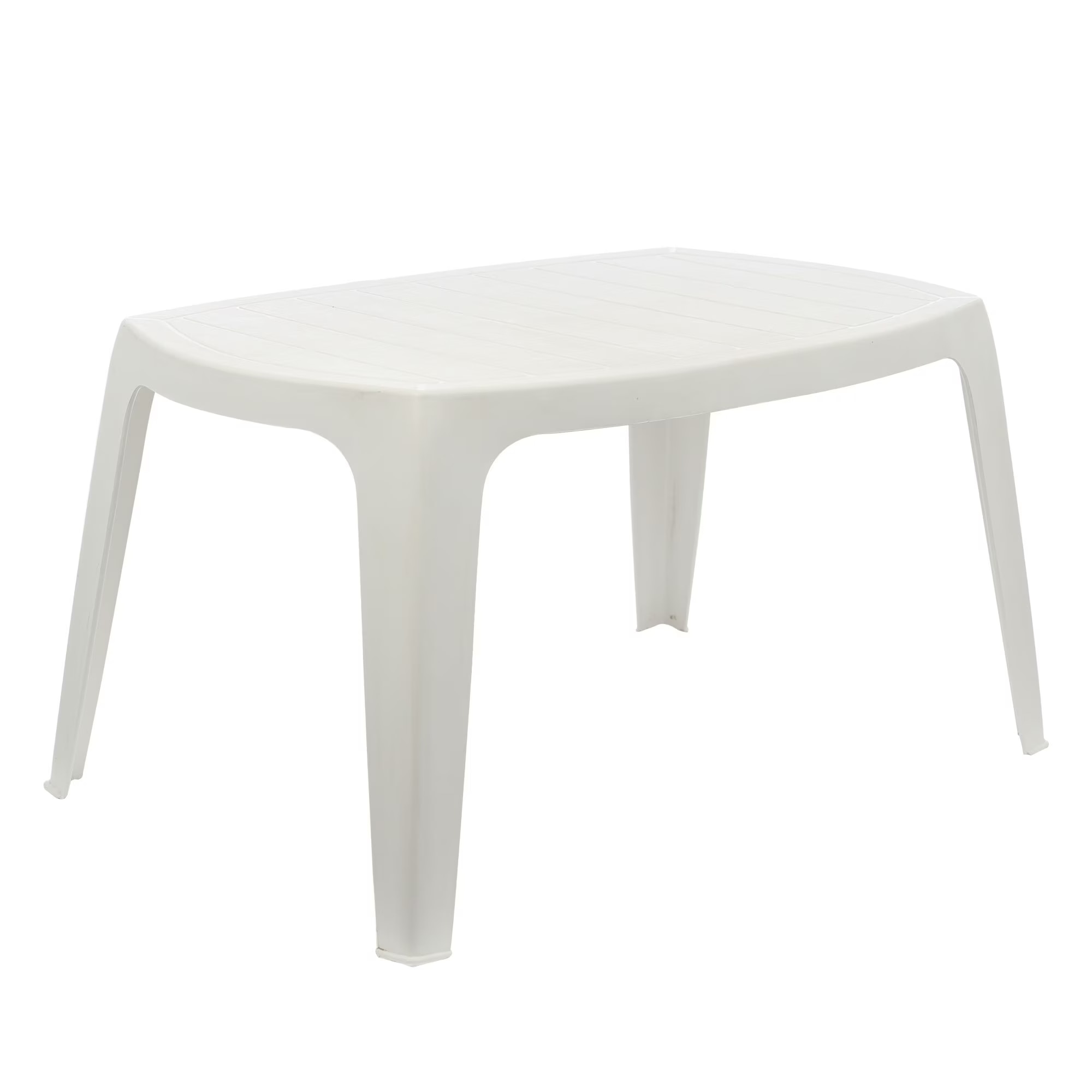 Masa de gradina, alb, plastic, dreptunghiulara, 2 persoane, 59 x 47 x ...