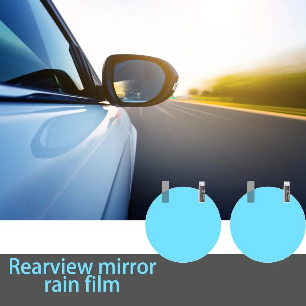 Комплект от 2 фолиа за автомобилни огледала против накапване и ...