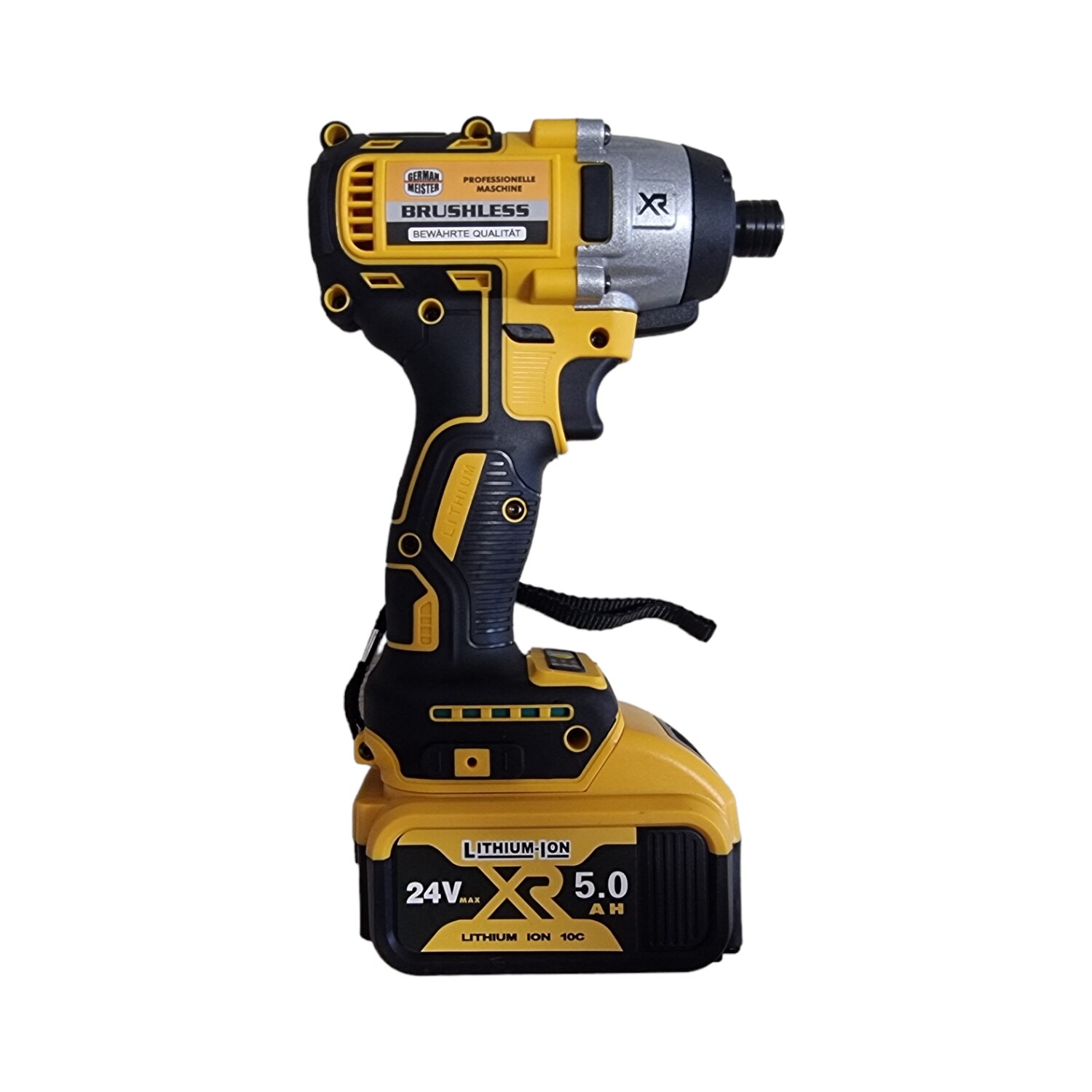 Masina de impact si insurubat pe acumulator pentru utilizare cu patrat si bit German Meister 350 ...